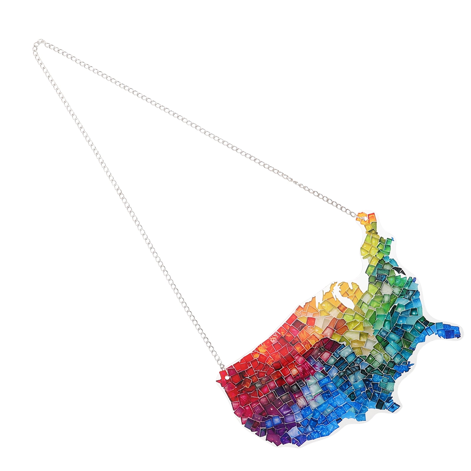 Masteelf USA Map Wall Sign Suncatcher Front Door Entryway Decoration ...