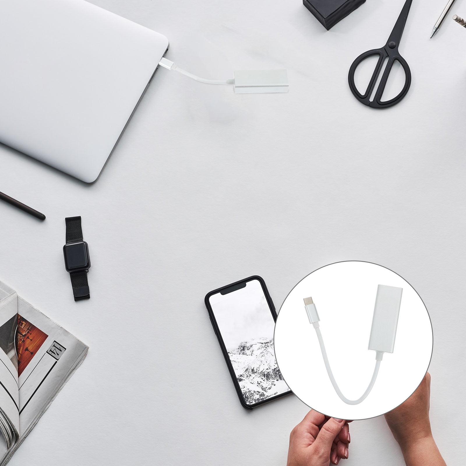 Masteelf USB Type-C LAN Internet Network Adapter 100Mbps Wired Network ...