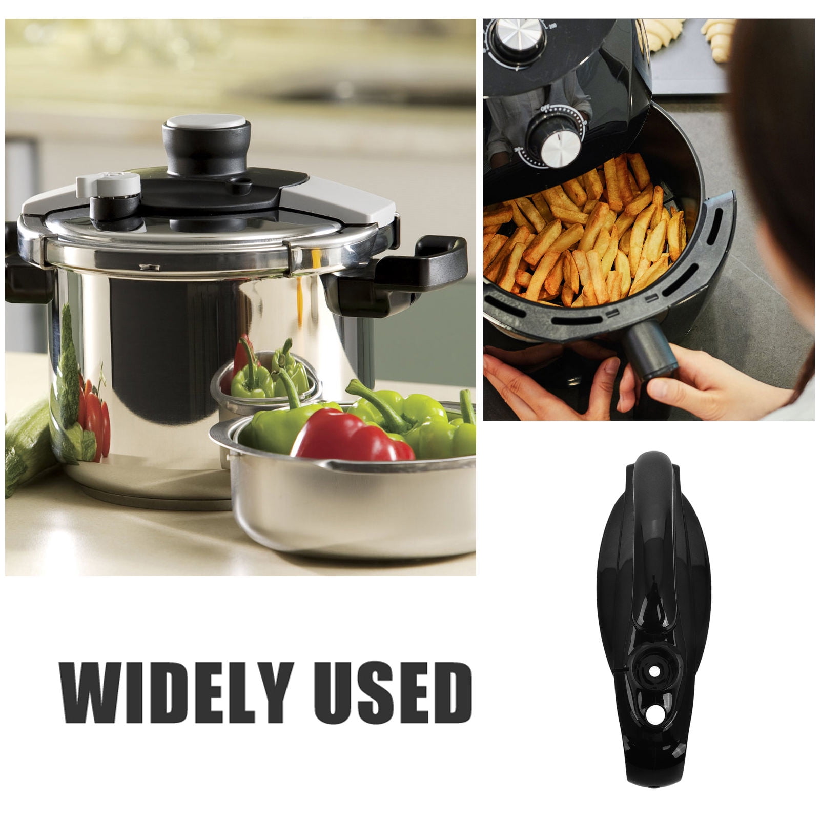 Masteelf Universal Black Plastic Pressure Cooker Handle for 5 Liter ...