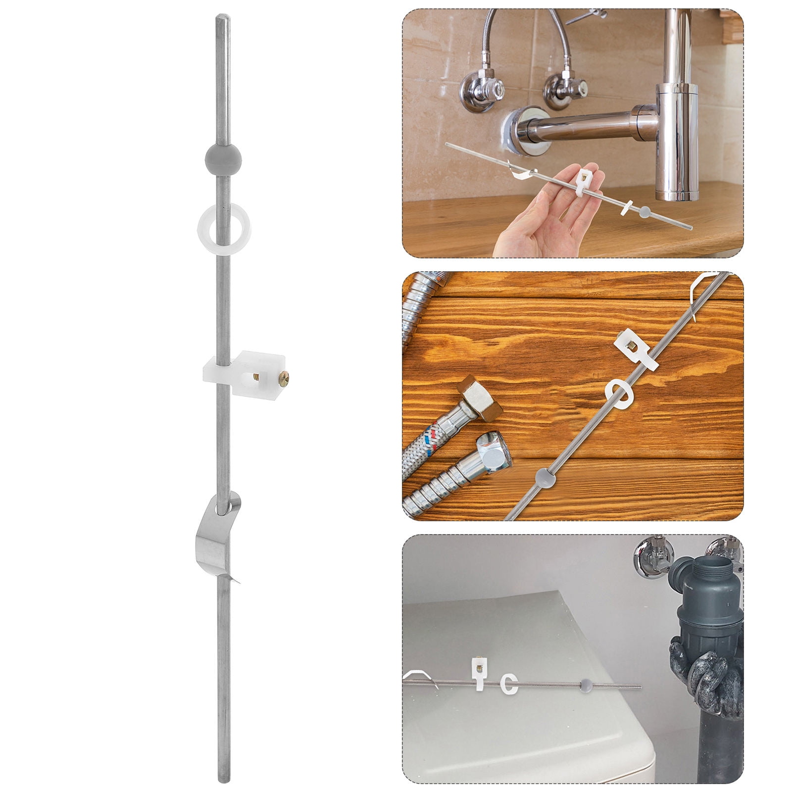 Masteelf Universal Stainless Steel Sink Pivot Rod for Repair Compatible ...