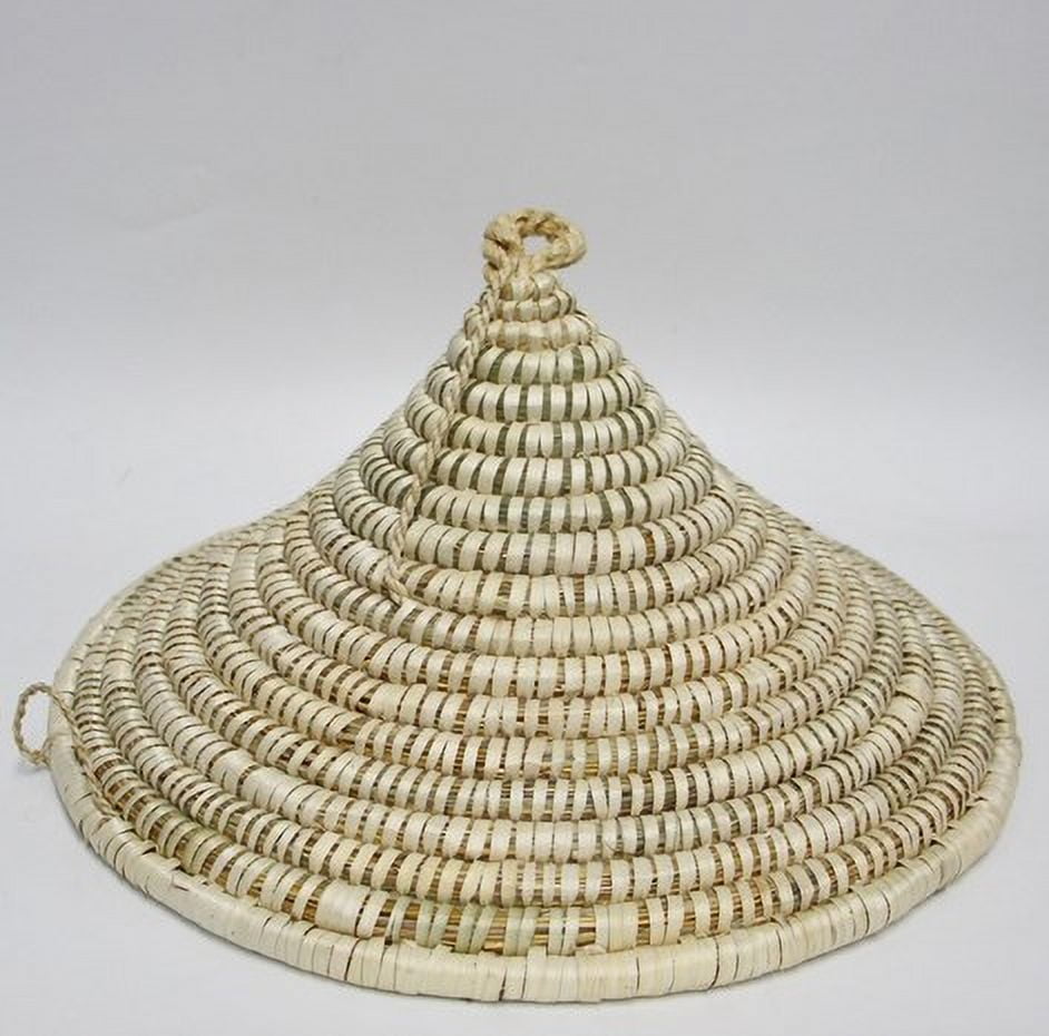 OFFIGAM Universal Straw Pot Lid Cover in Khaki for Frying Pans ...