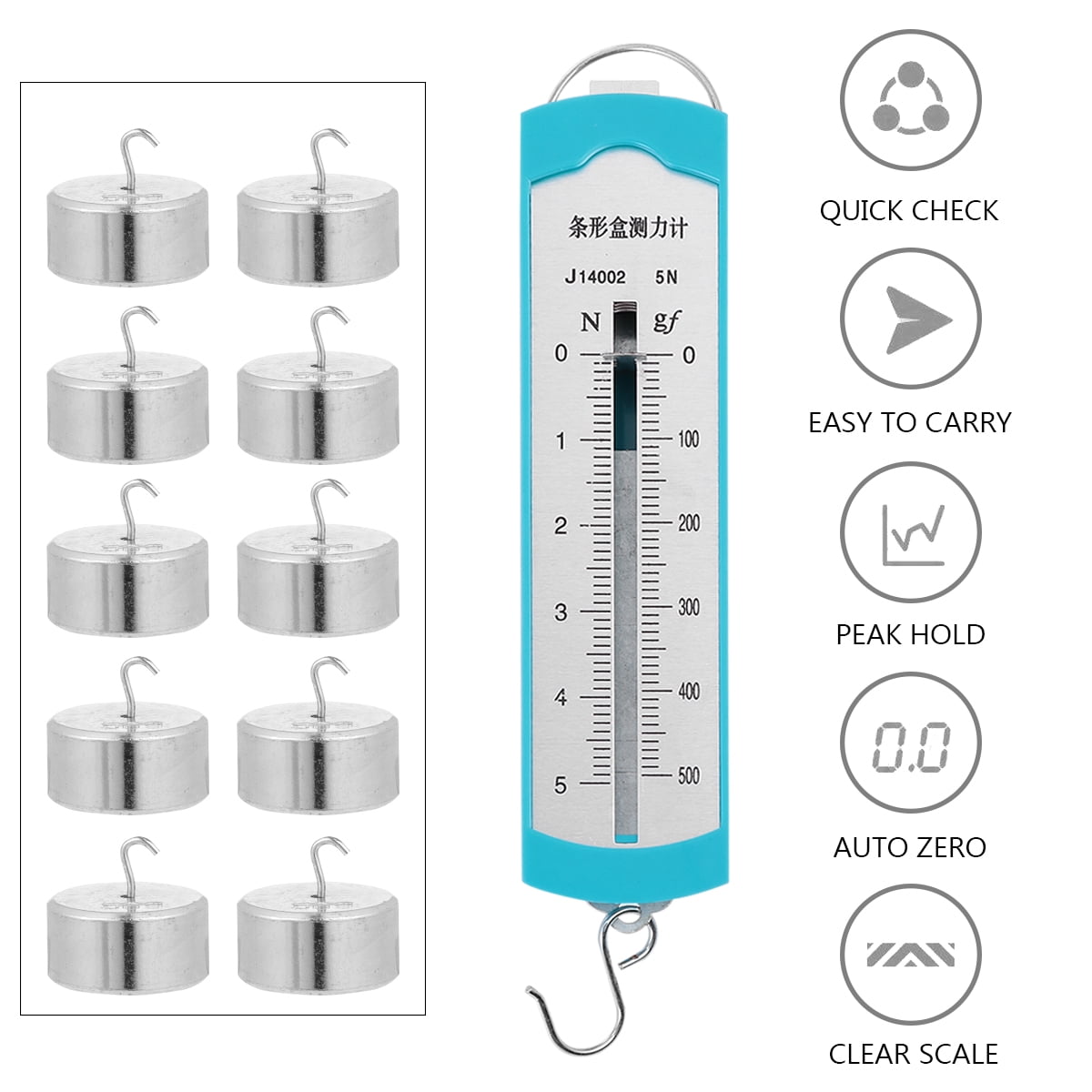 Masteelf Valve Road Spring Dynamometer Necessary Teaching Tool 19X3.6cm ...