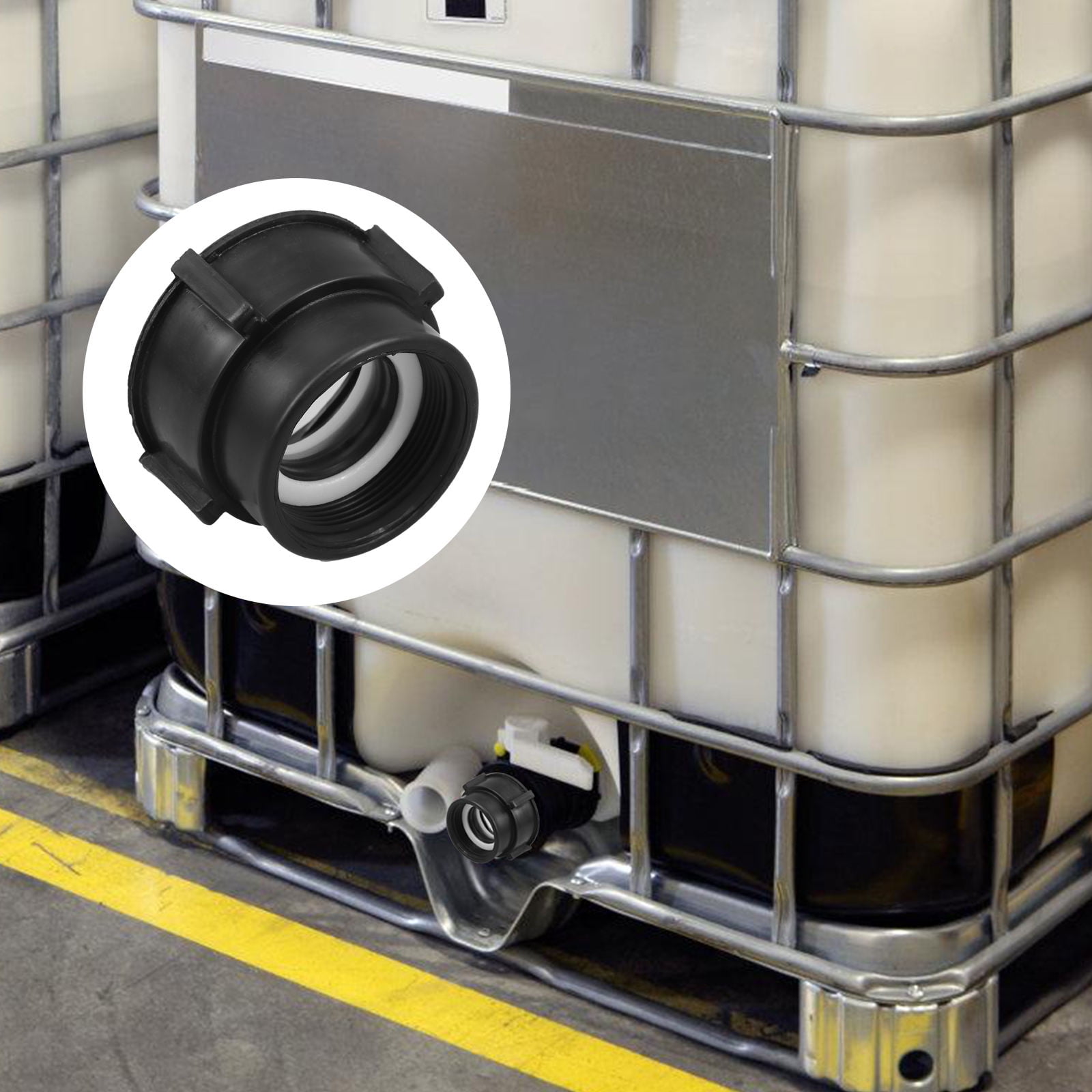 Masteelf Valves Ton IBC Tank Connector Hose Fitting Travel - Walmart.com
