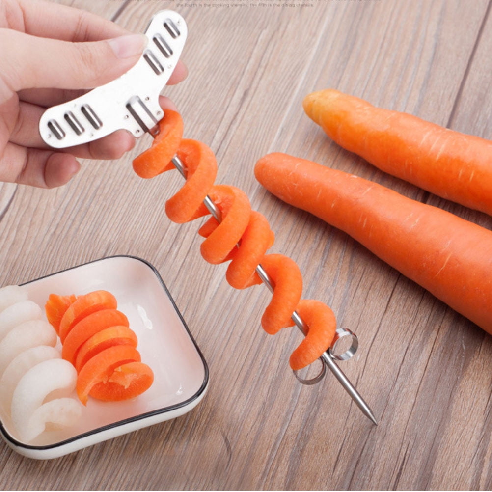 Masteelf Vegetable and Fruit Spiral Pulp Roller Cucumber Spiralizer ...