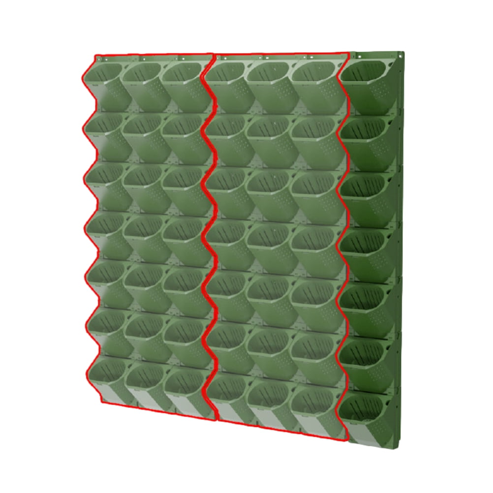 Masteelf Vertical Wall Planter Mounted Pot Hanging Galvanized Seeder ...