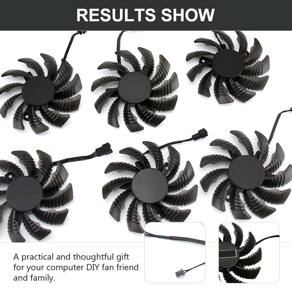Masteelf Video Card Cooler Graphics Cooling Fan Direct Blowing Black ...