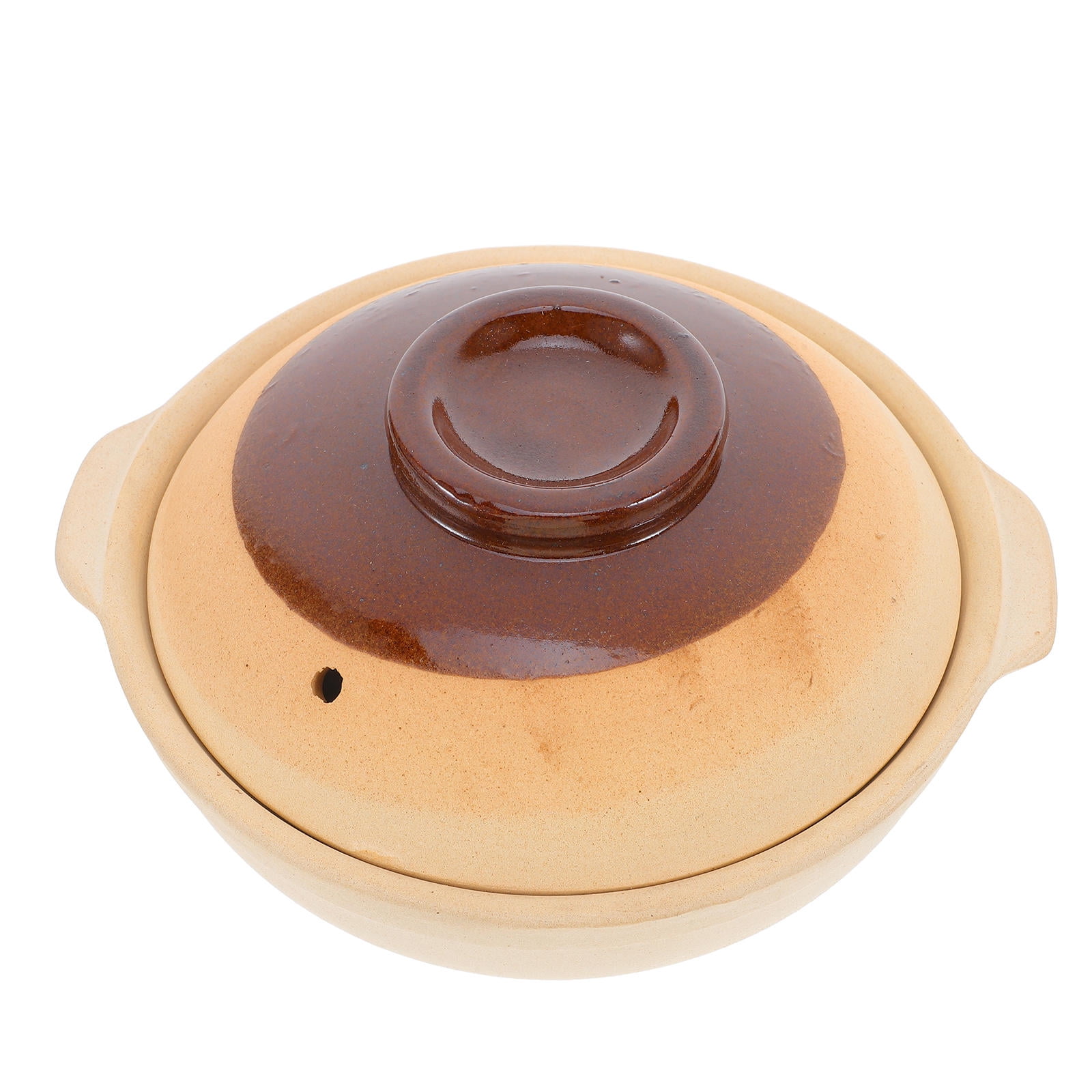 Masteelf Vintage Casserole Cearmic Pot with Handle Stockpot Cooking Pot ...