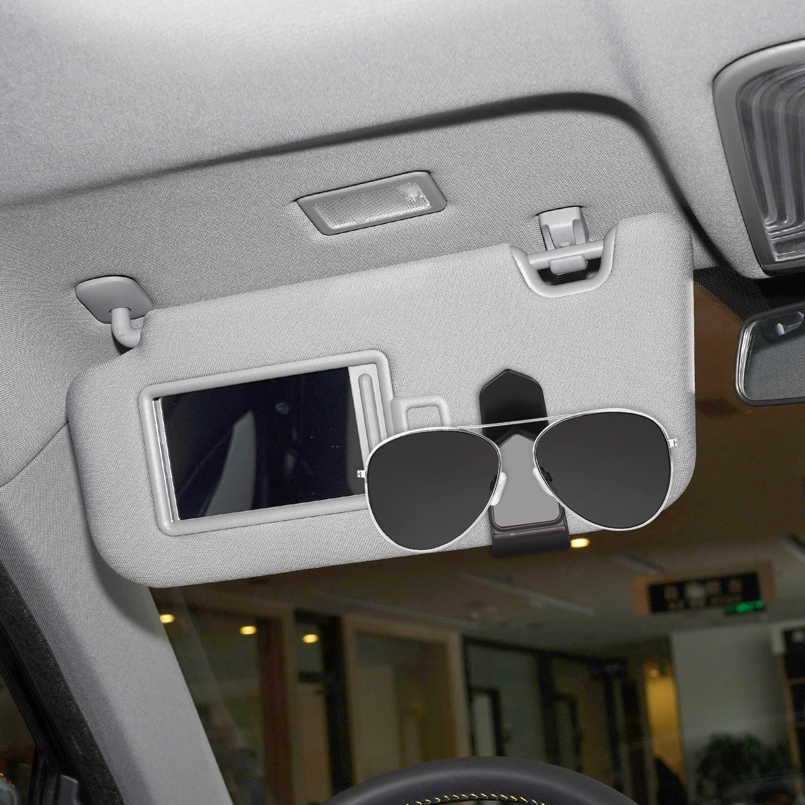 Masteelf Visor Sunglasses Organizer Clip Holds Glasses Receipts Car ...
