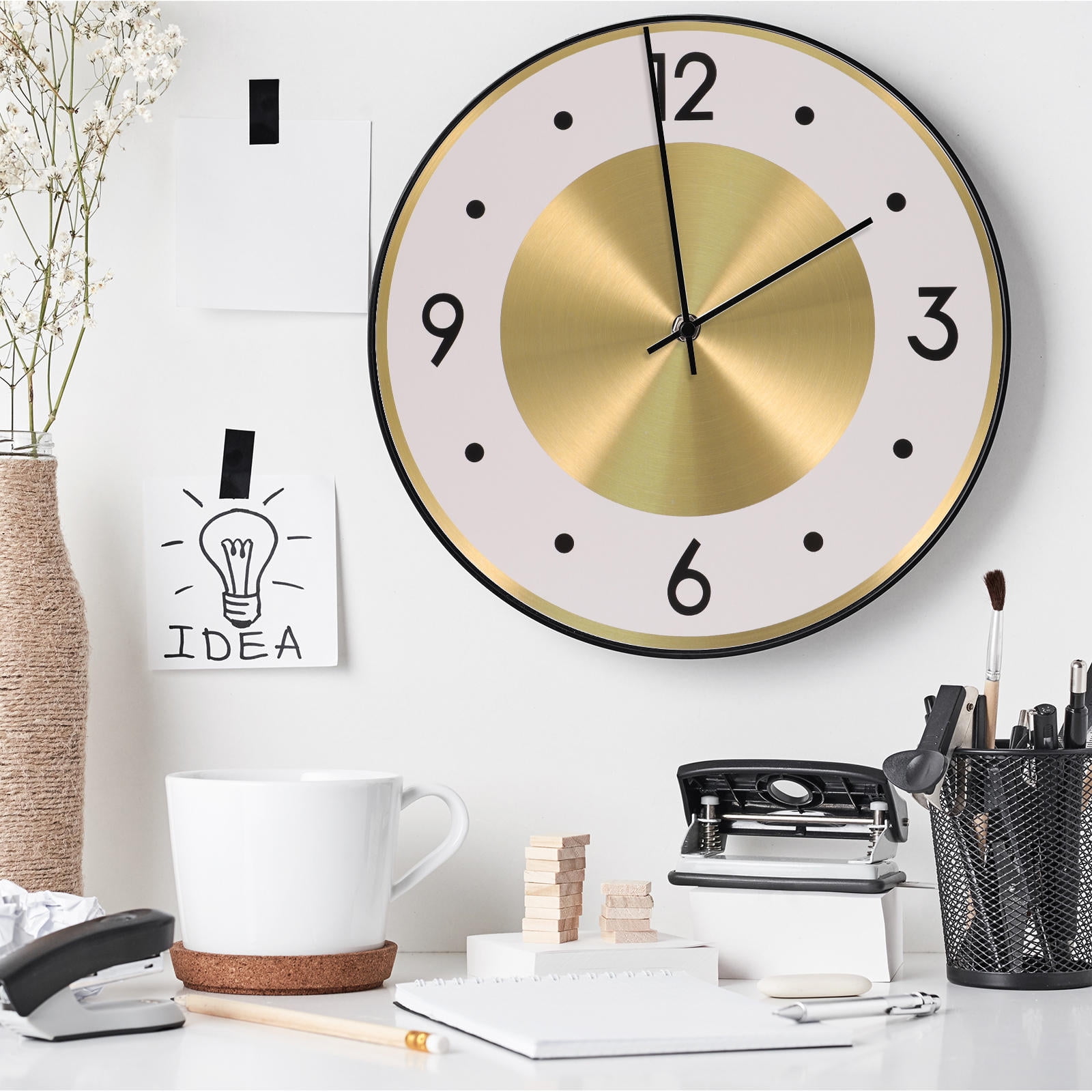 Masteelf Wall Dial Replacement Clock Dial Round Clock Dial DIY Numeral ...