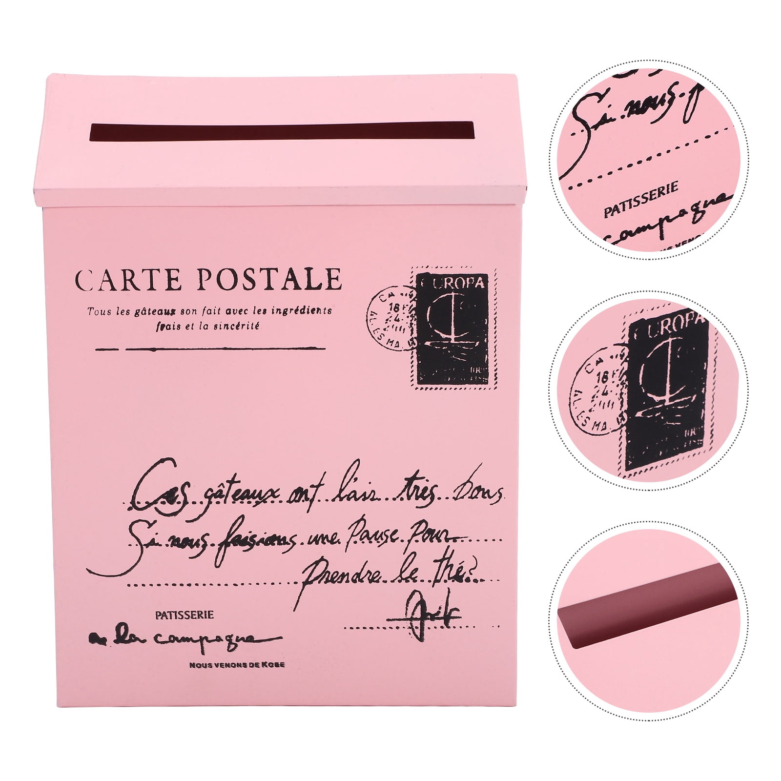 Masteelf Wall Mount Mailbox Vintage Post Box Letter Box Suggestion Box ...