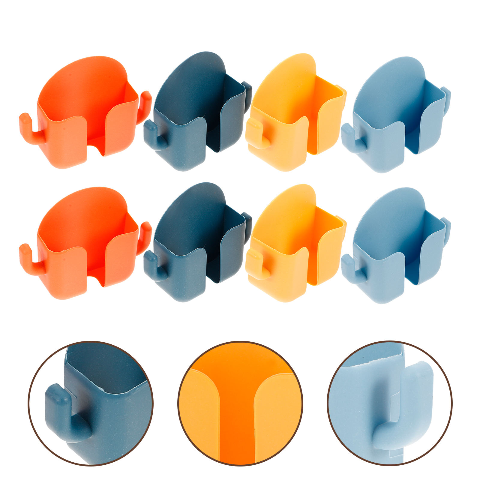 Masteelf Wall Mount Phone Stand with Adhesive for Most Mobile Phones, 8 ...