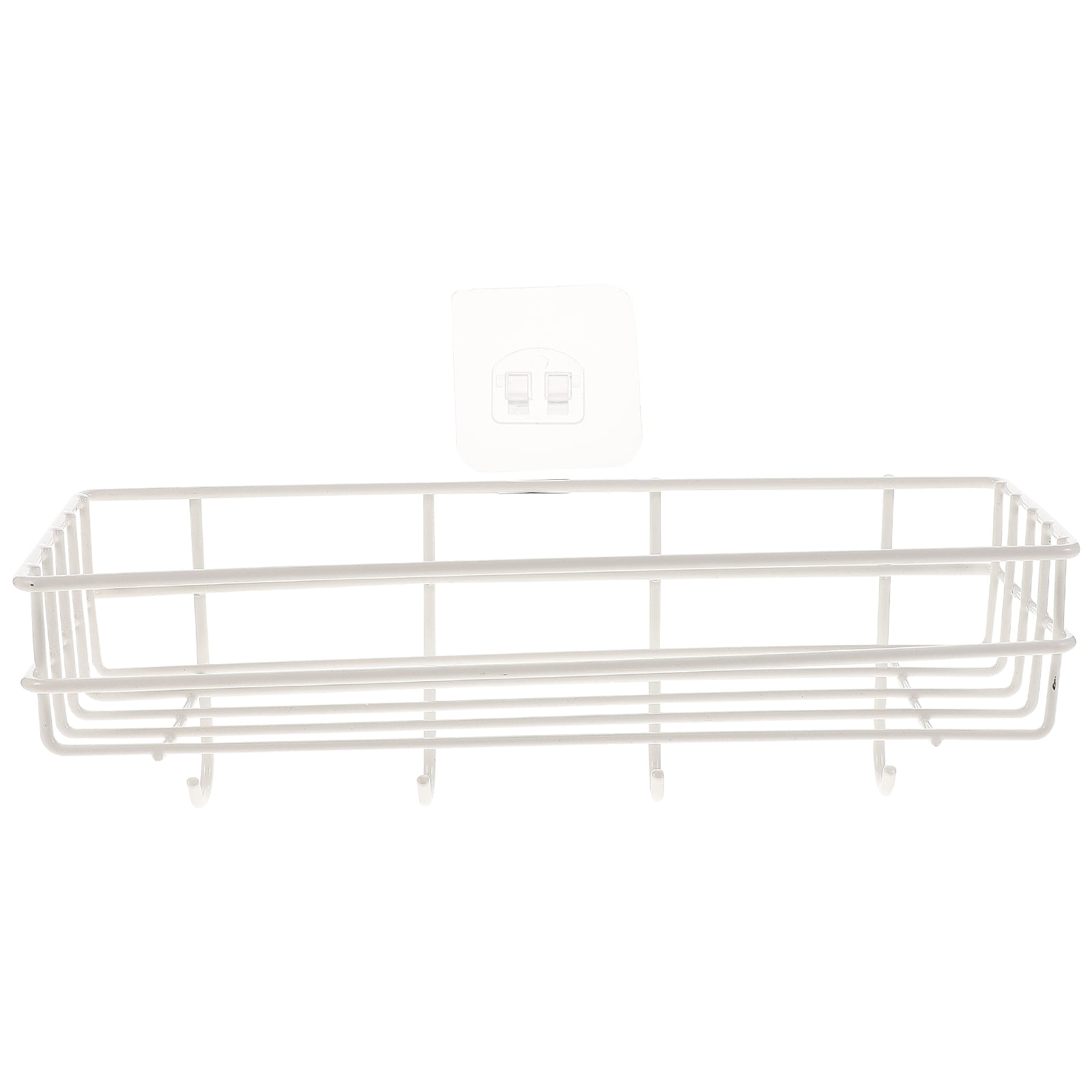 Masteelf Wall Shelf Wire Shelving Rack Wrought Iron Storage Punch-free ...