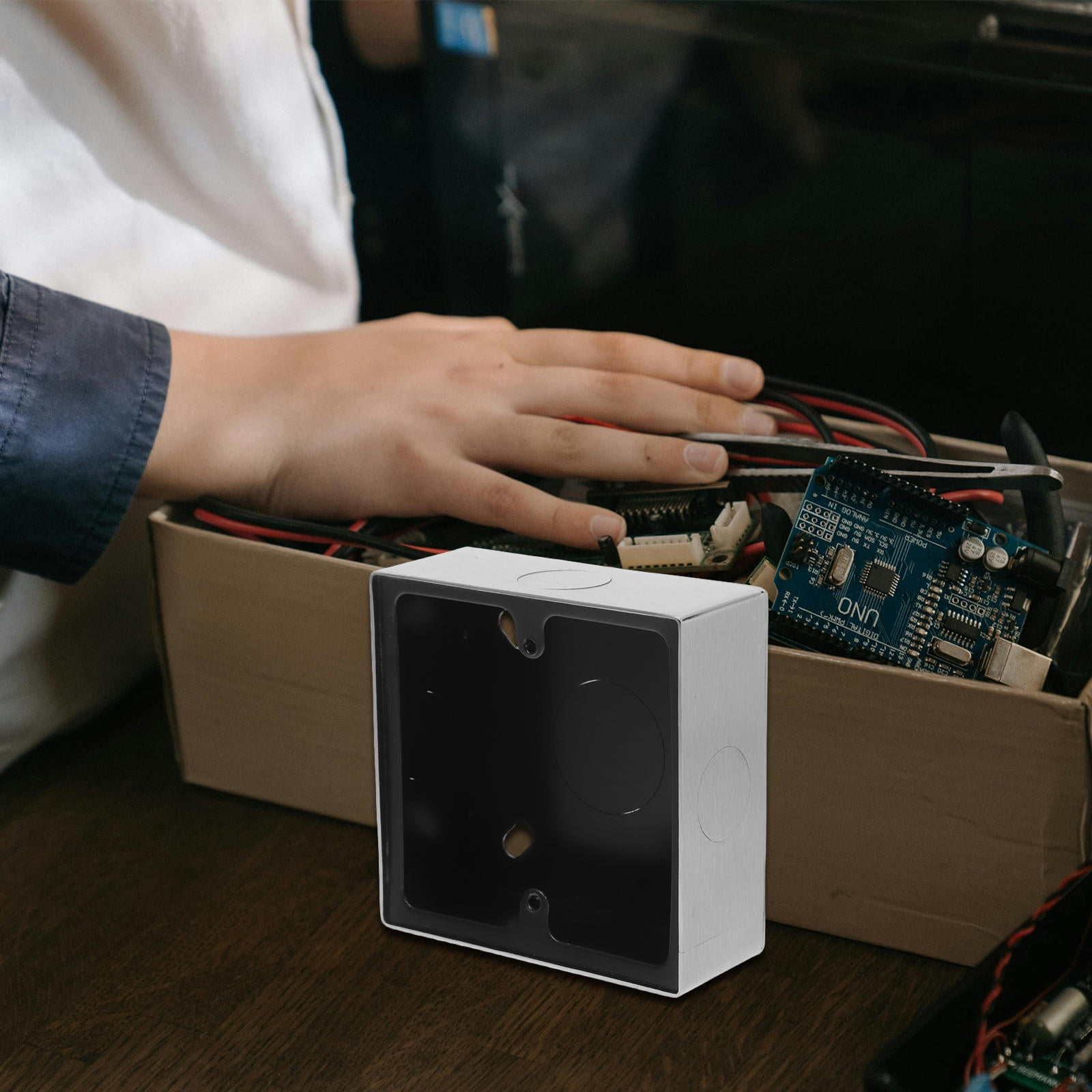 Masteelf Wall Switch Box 86 Type Electrical Outlet Flush Mount Wall ...