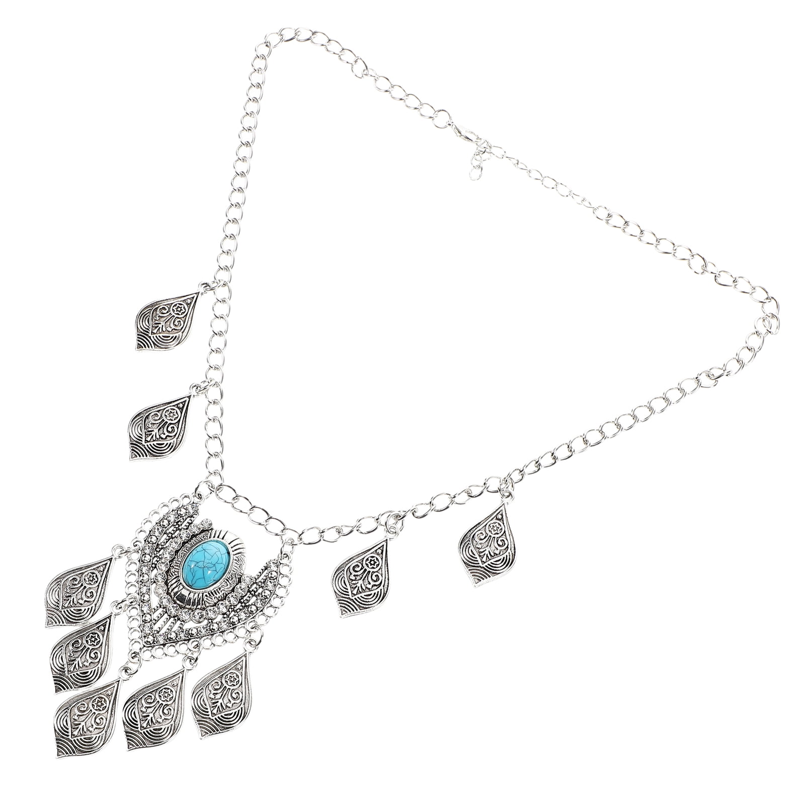 Masteelf Silver Metal Tassel Forehead Chain Headpiece for Women with ...