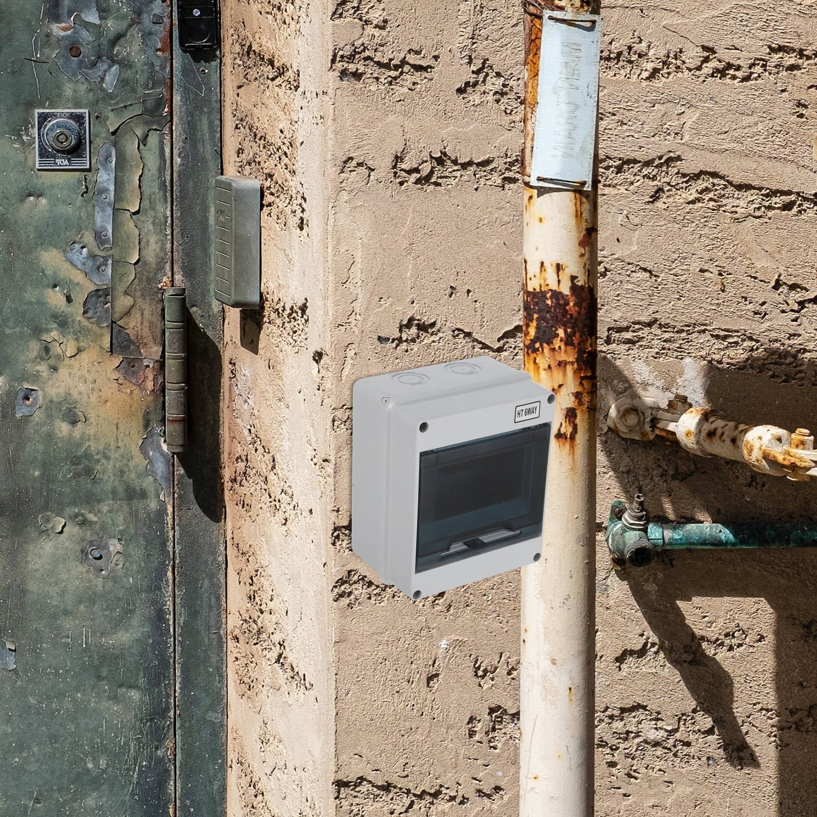 Masteelf Weatherproof Connection Box Electric Box 6 Way Distribution ...