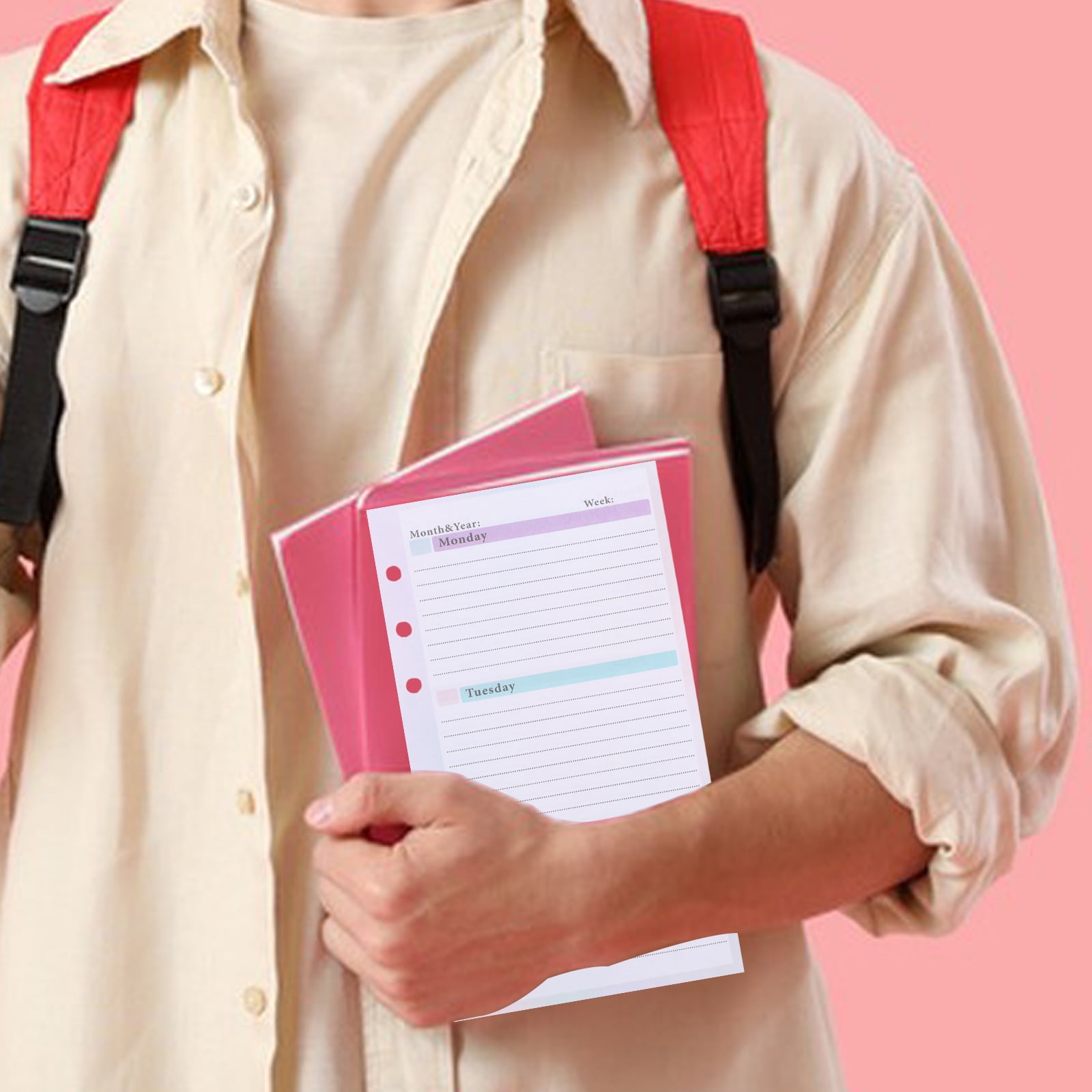 Masteelf Weekly Planner Notepad with Hole Design for Efficient Home ...