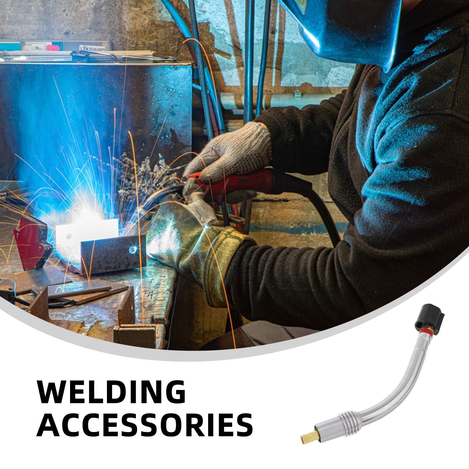 Masteelf Welding Bending Pipe Welding Torch Neck Replacement Bend Tube ...