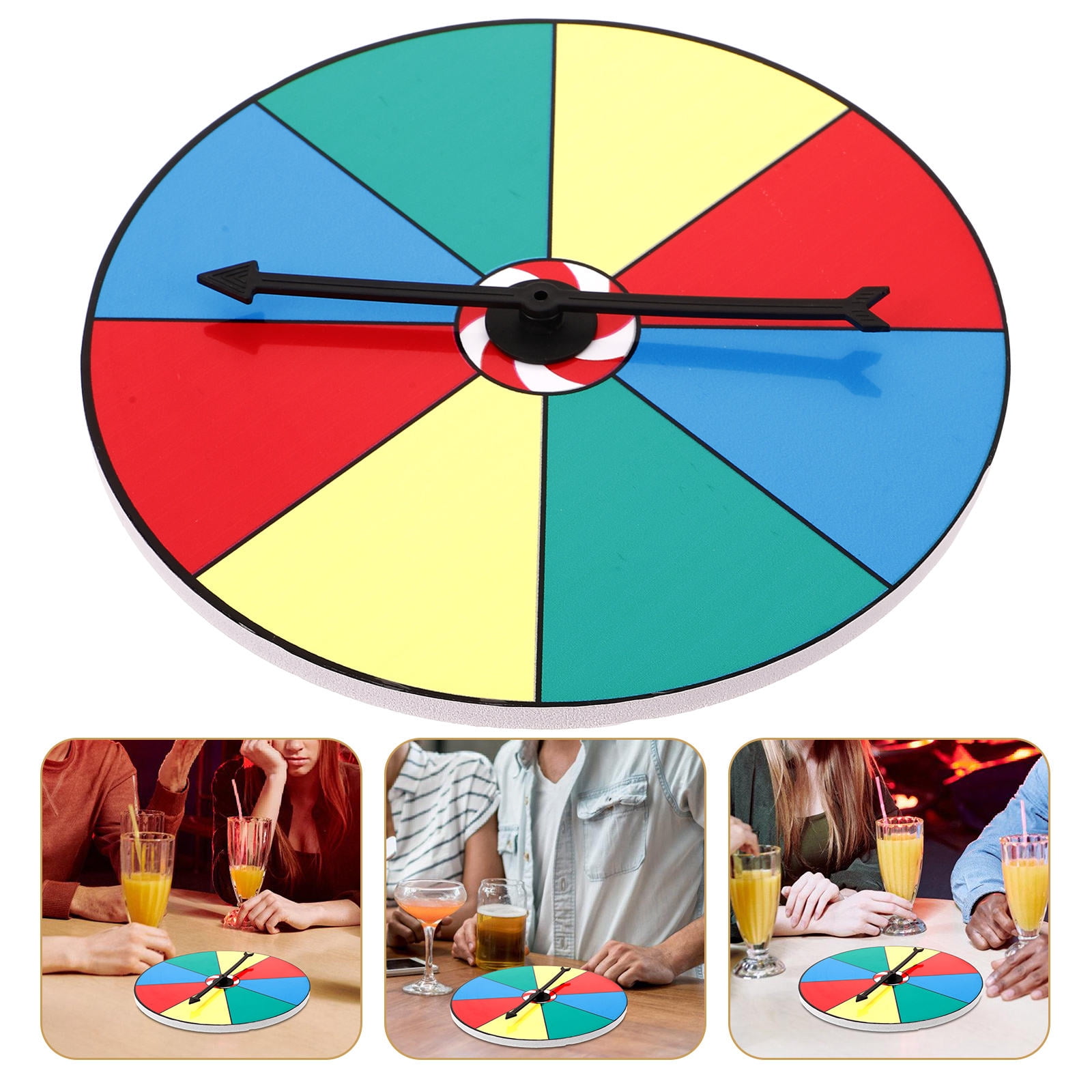 Masteelf Wheel of Fortune Desktop Prize Turntable Multi Color Plastic ...