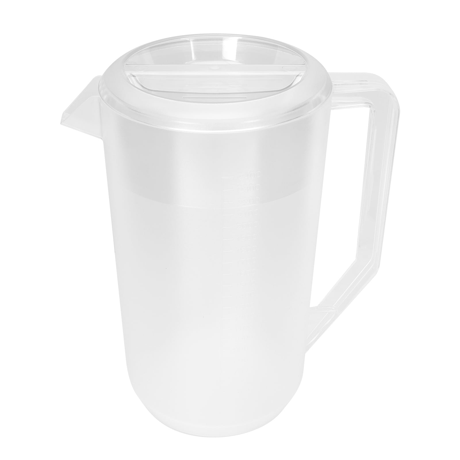 Masteelf White Acrylic PC Pitcher with Lid for Storage Beverage Holder ...
