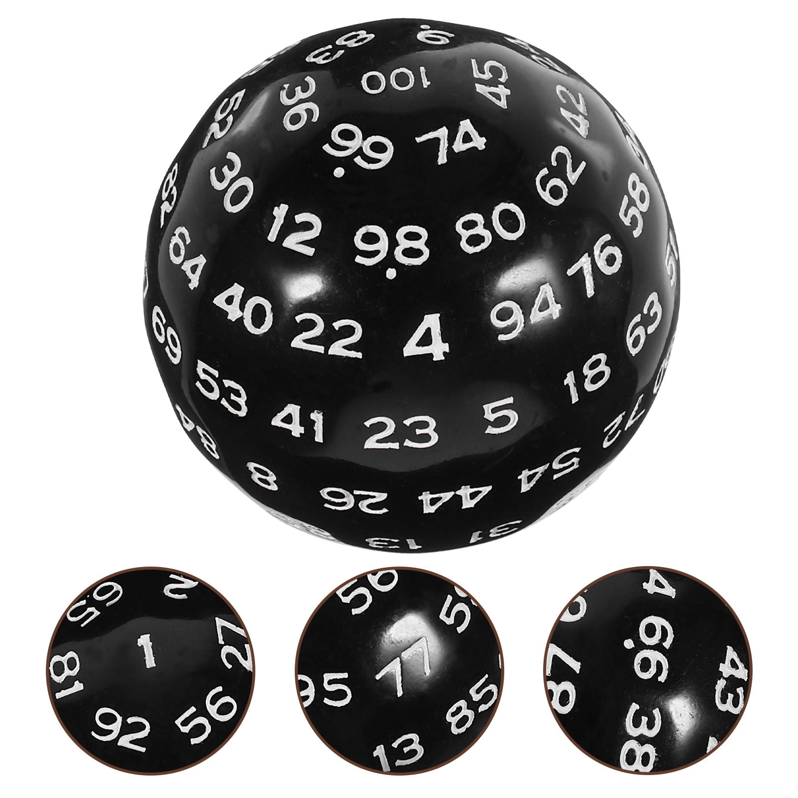 Masteelf White Acrylic Rotating Disk Dice for Decoration with Multi ...