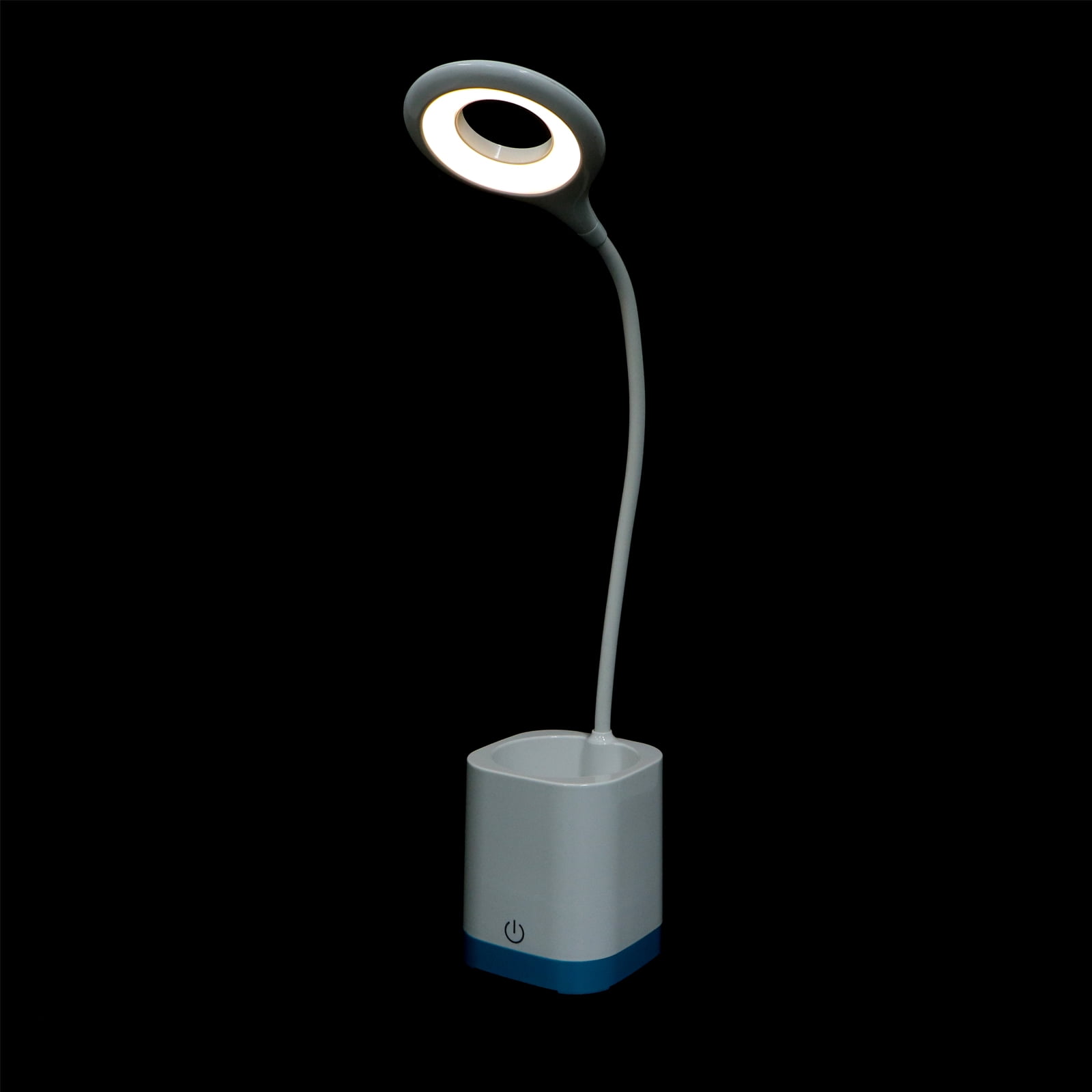 Masteelf White Eyeprotecting Desk Lamp for Reading with USB Charging ...