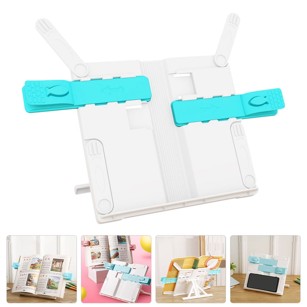 Masteelf White Foldable Book Stand for Home Use Made of Plastic ...