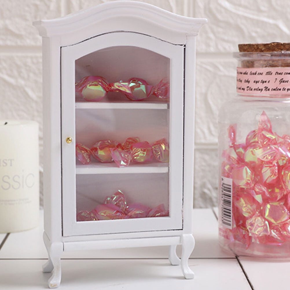 IDEANATEGRATE Mini House Furniture Handmade Display Cabinet Model 1Pcs ...