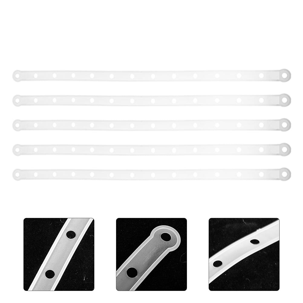 Masteelf White Plastic Hanger Connector Strips for Clothes Stable and ...