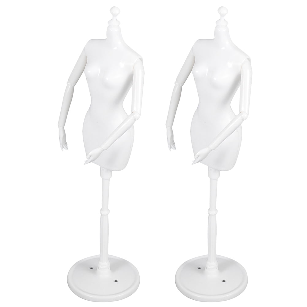 Masteelf White Plastic Mannequin with Movable Joints for Home Use 2pcs ...