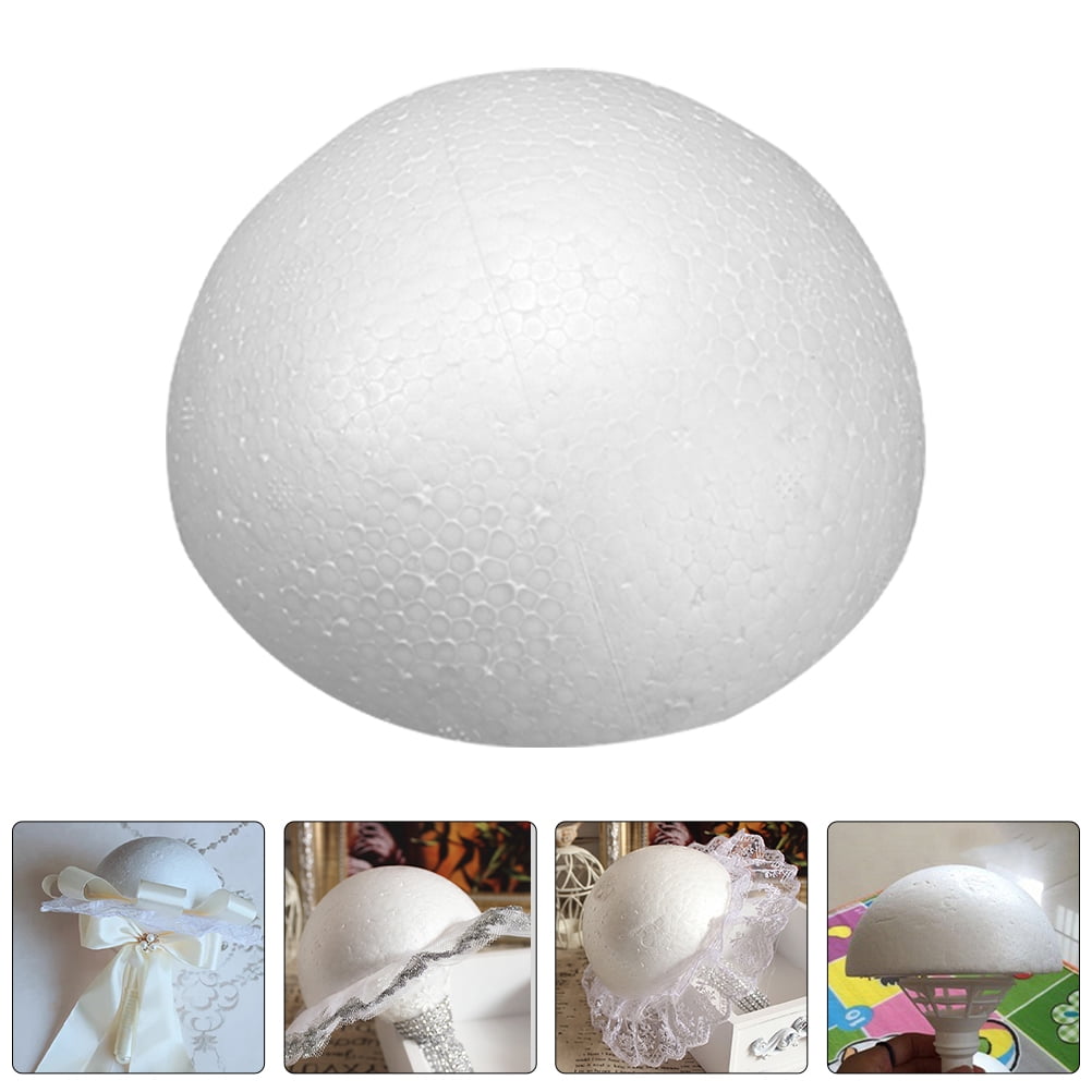 Masteelf White Polystyrene Foam Hemisphere for DIY Crafts Ideal for ...