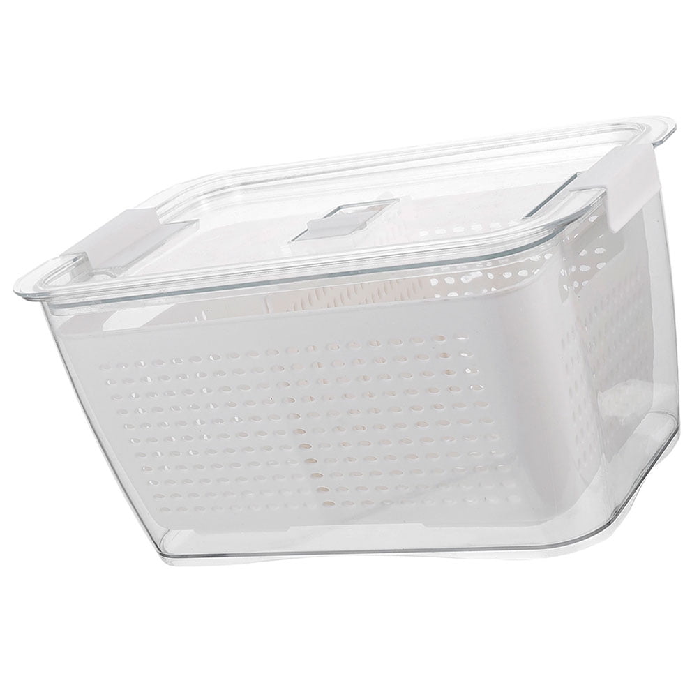 Masteelf White Vegetable Storage Containers for Refrigerator with ...