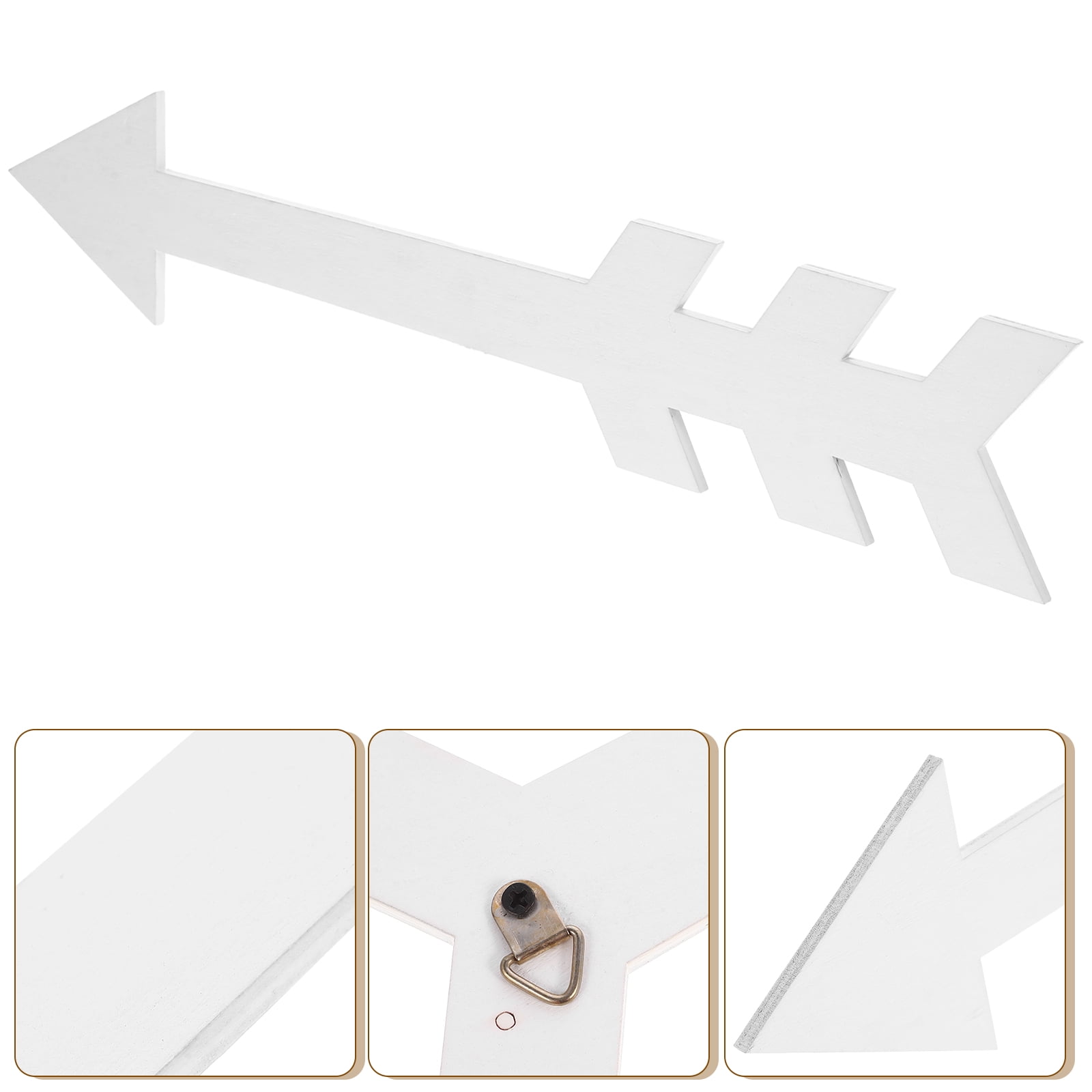 Masteelf White Wood Arrow Wall Decor for Home Decoration Versatile ...