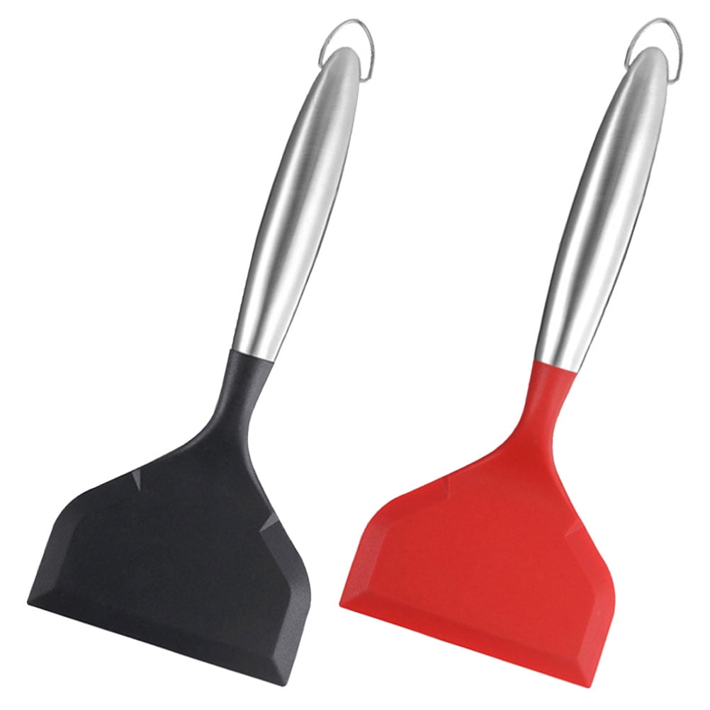 OFFIGAM Metal Spatulas For Cooking Simple Design Black 2Set - Walmart.com