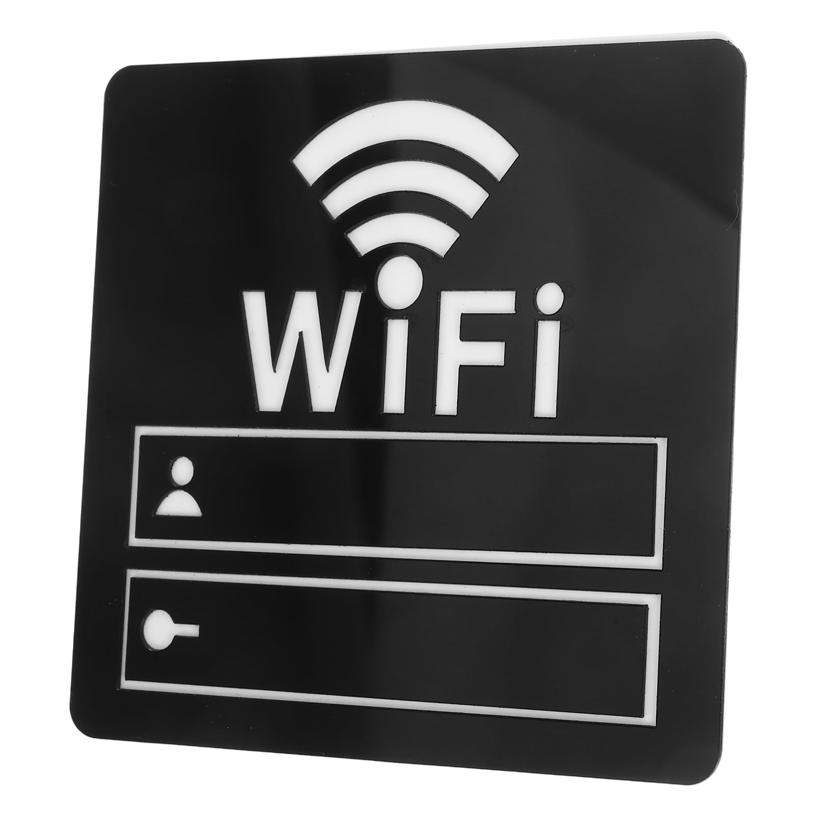 Masteelf Wifi Sign Mirror Wall Sticker Wifi Password Sign Sticker ...