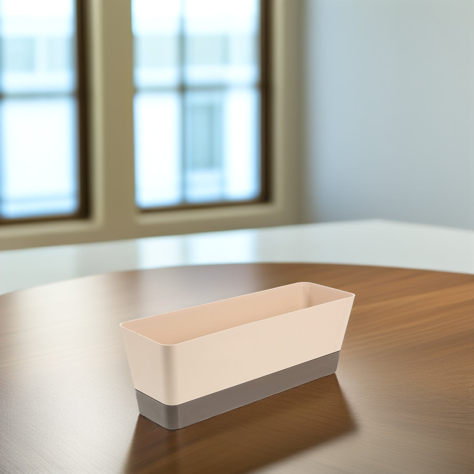 Masteelf Window Box Planter with Tray Rectangle Plant Container Plastic ...