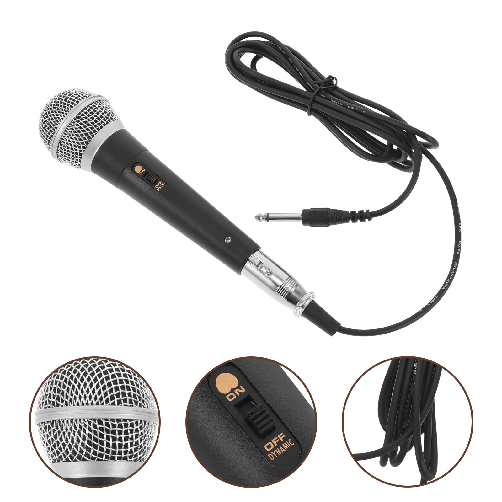 Masteelf Wired Handheld Microphone For Singing Dynamic Vocal Mic With ...