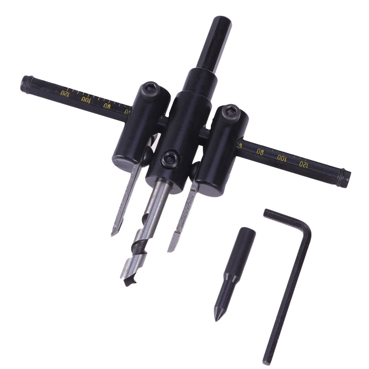 Masteelf Wood Circle Hole Drill Bit Set Hole Opener Adjustable Aircraft ...