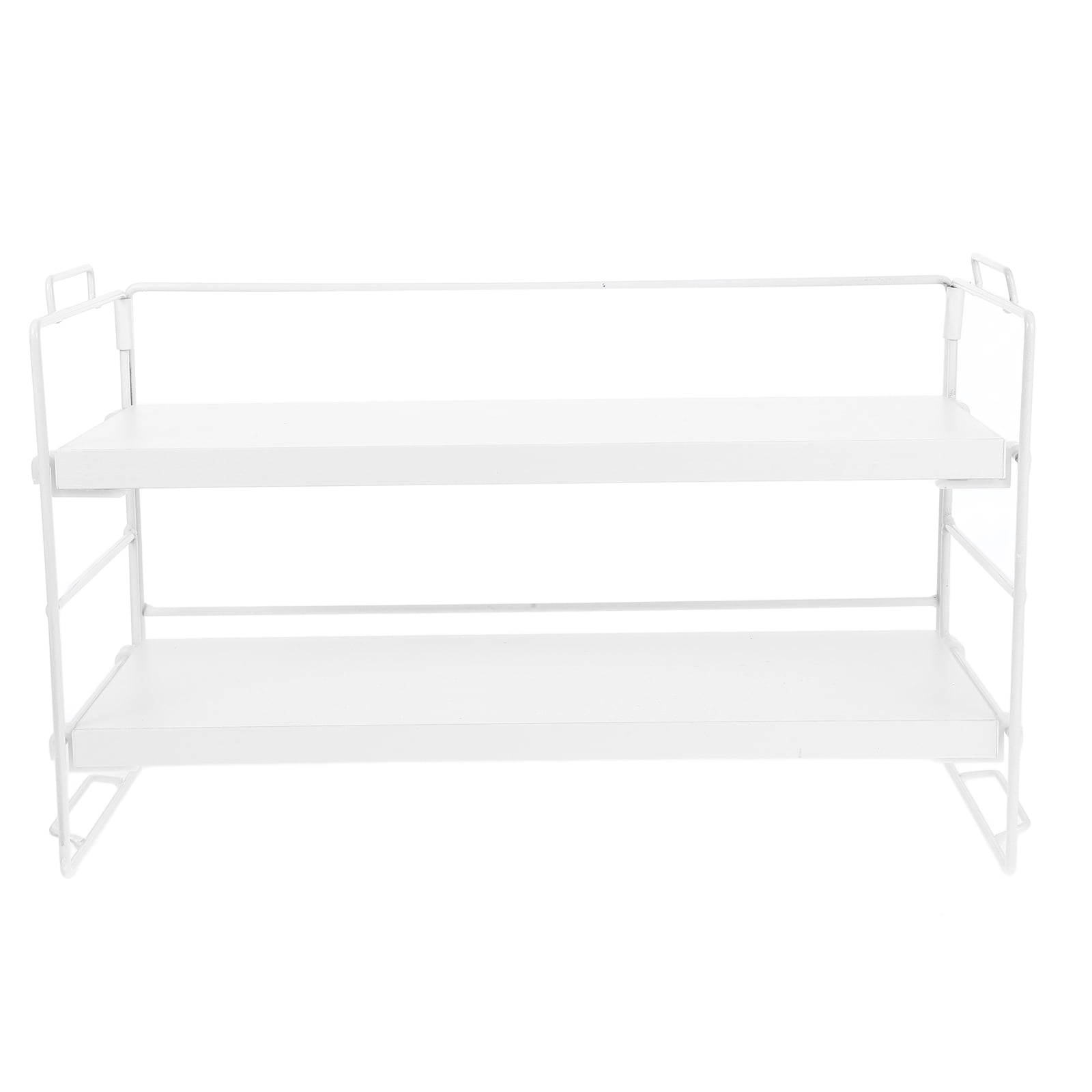 Masteelf Wood Desktop Bookshelf 2-Tier Office Desk Shelf Organizer ...