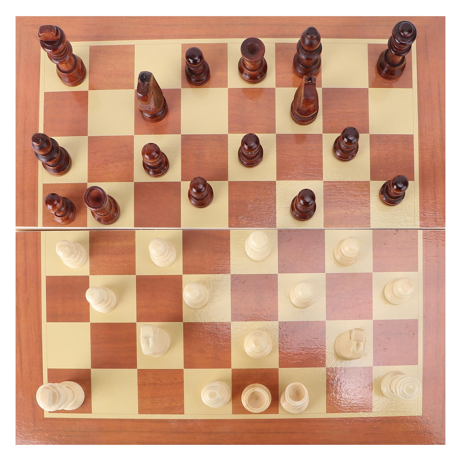 Masteelf Wood Folding Board Game Chess Table Magnetic Games Parent ...