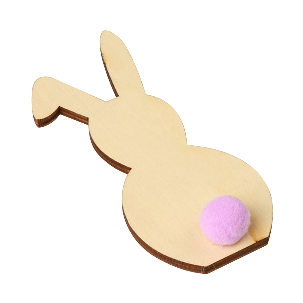 Masteelf Wood Rabbit Desktop Decor Beautiful DIY Rabbit Craft for ...