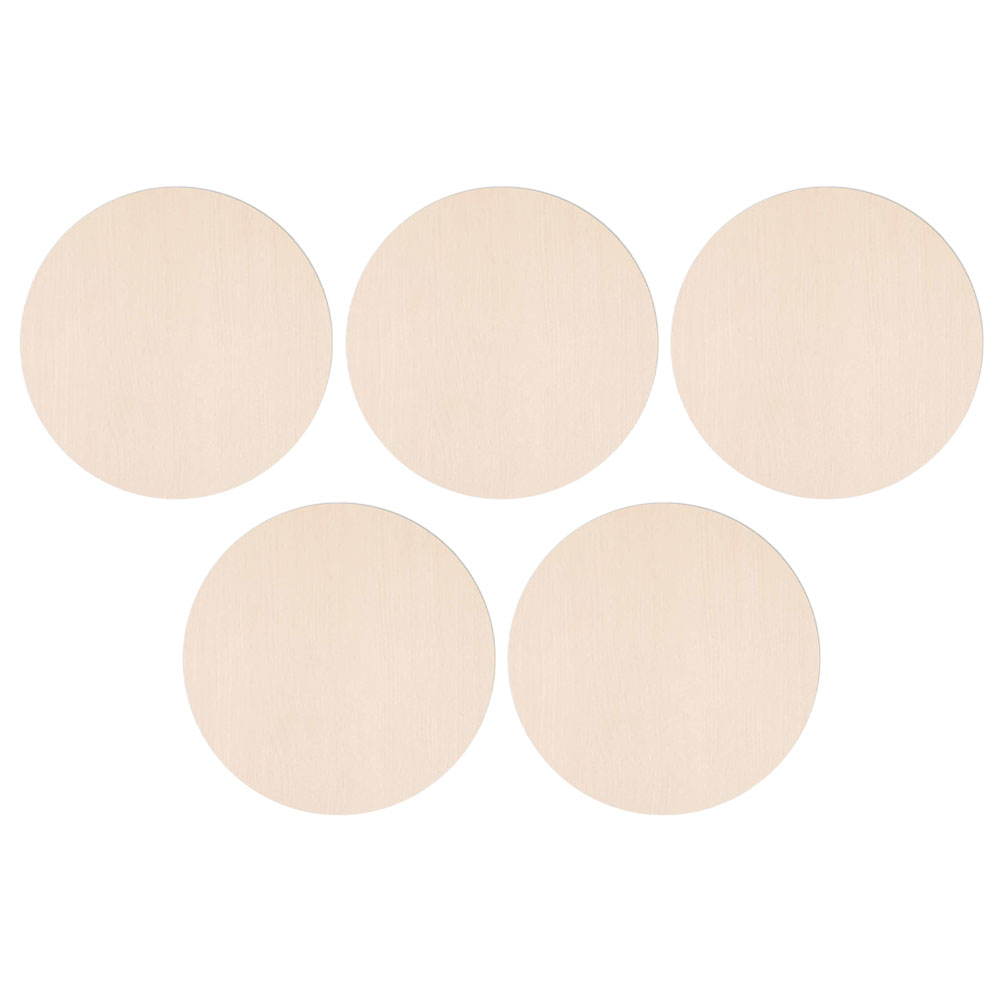 Masteelf Wood Rounds for DIY Crafts Sturdy Poplar Material Smooth ...