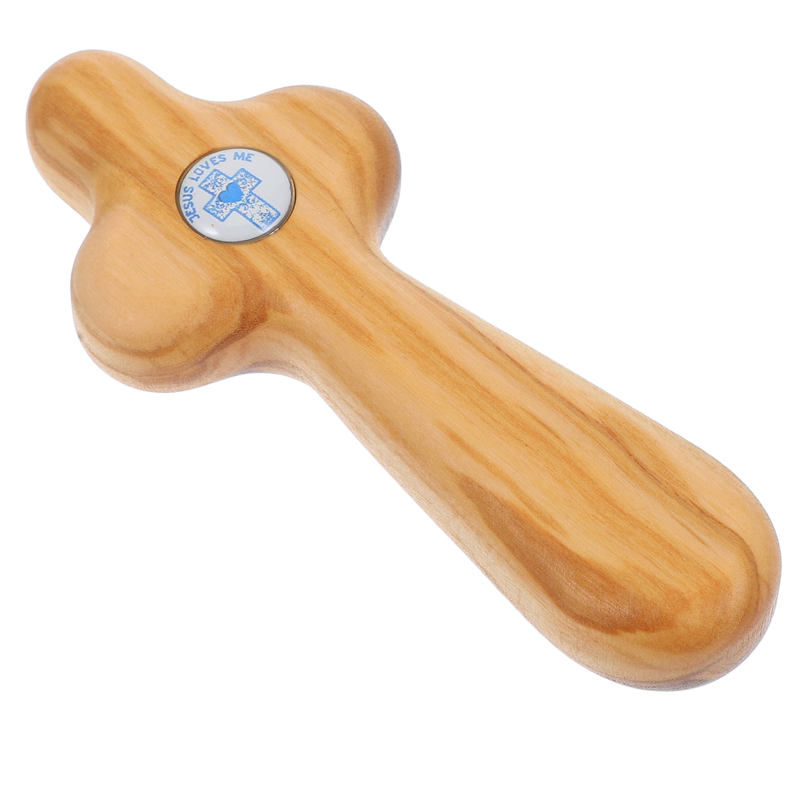 Masteelf Wooden Cross Baptism Confirmation Handheld Cross for Prayer ...