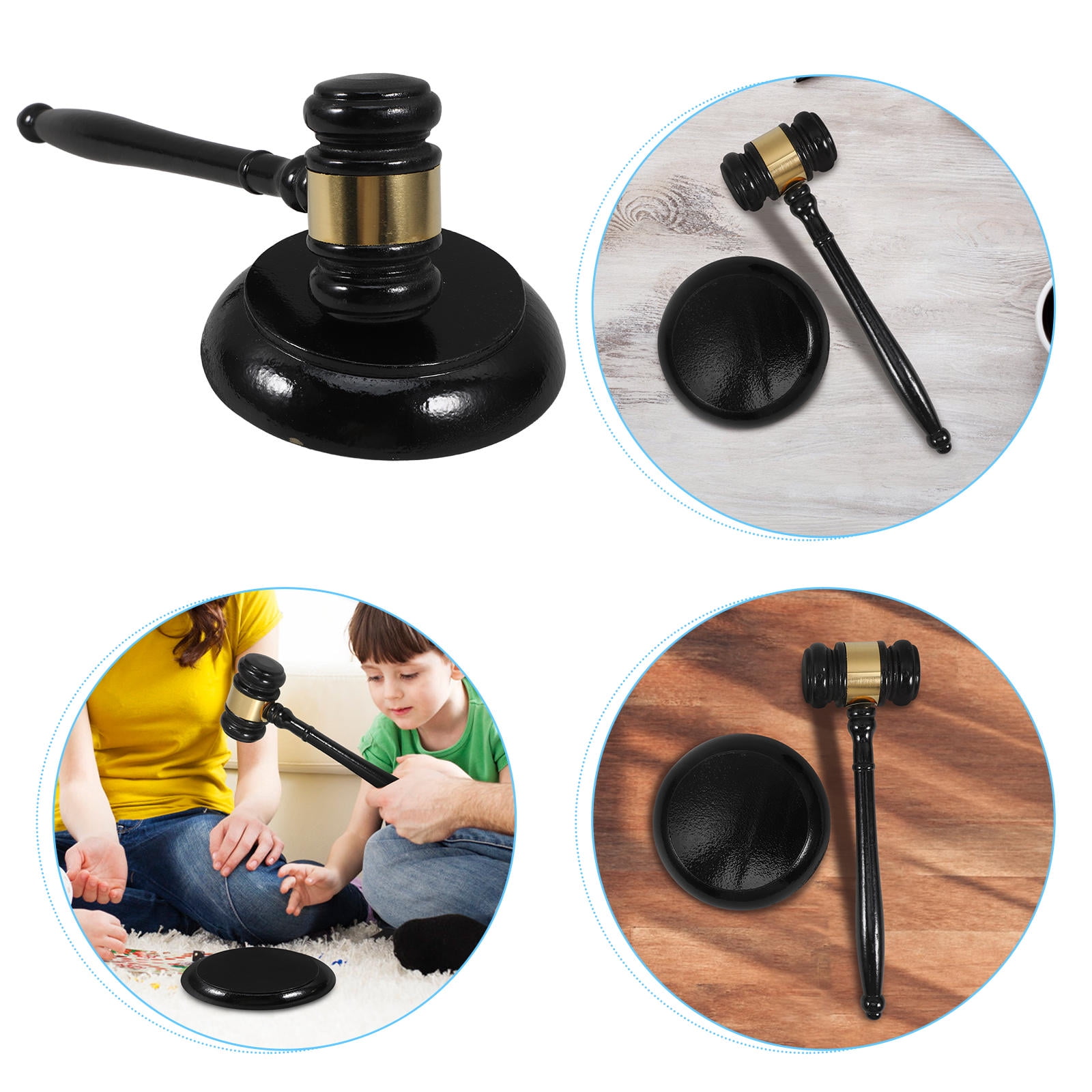 Masteelf Wooden Gavel for Kids Judge Roleplay Longlasting Robust Wood ...