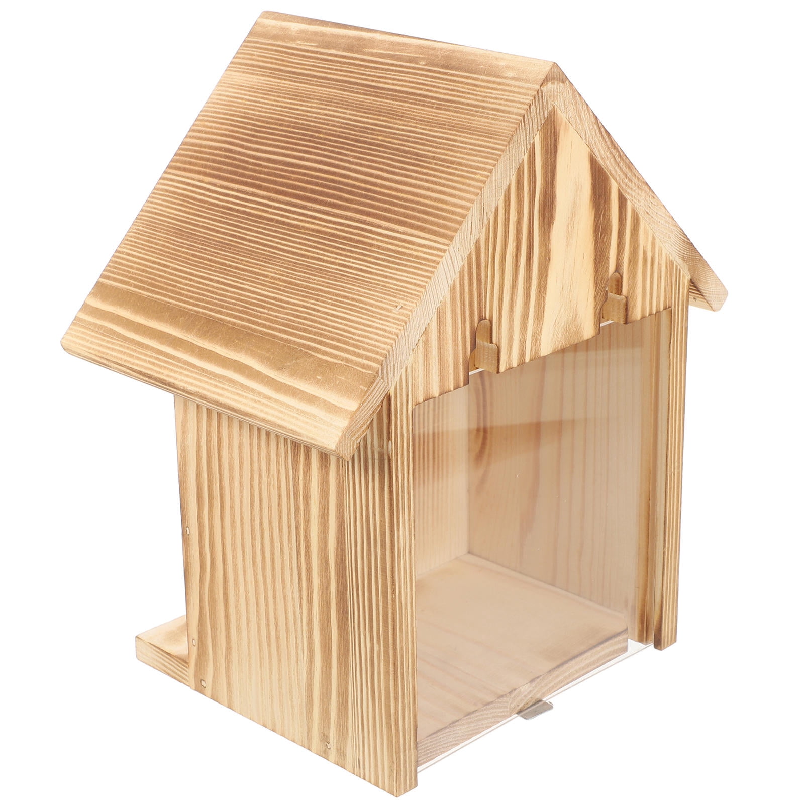Masteelf Wooden Hanging Birdhouse Clear Window Nesting Box - Walmart.com