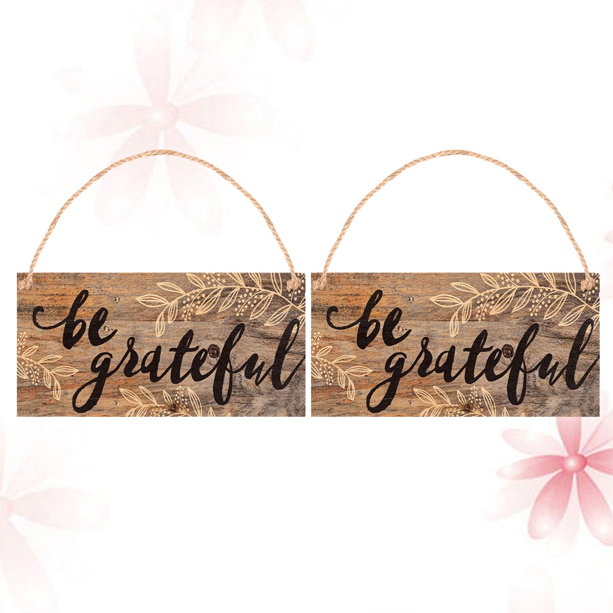 IDEANATEGRATE Wall Hanging Decoration Pastoral Style Wooden Signboard ...