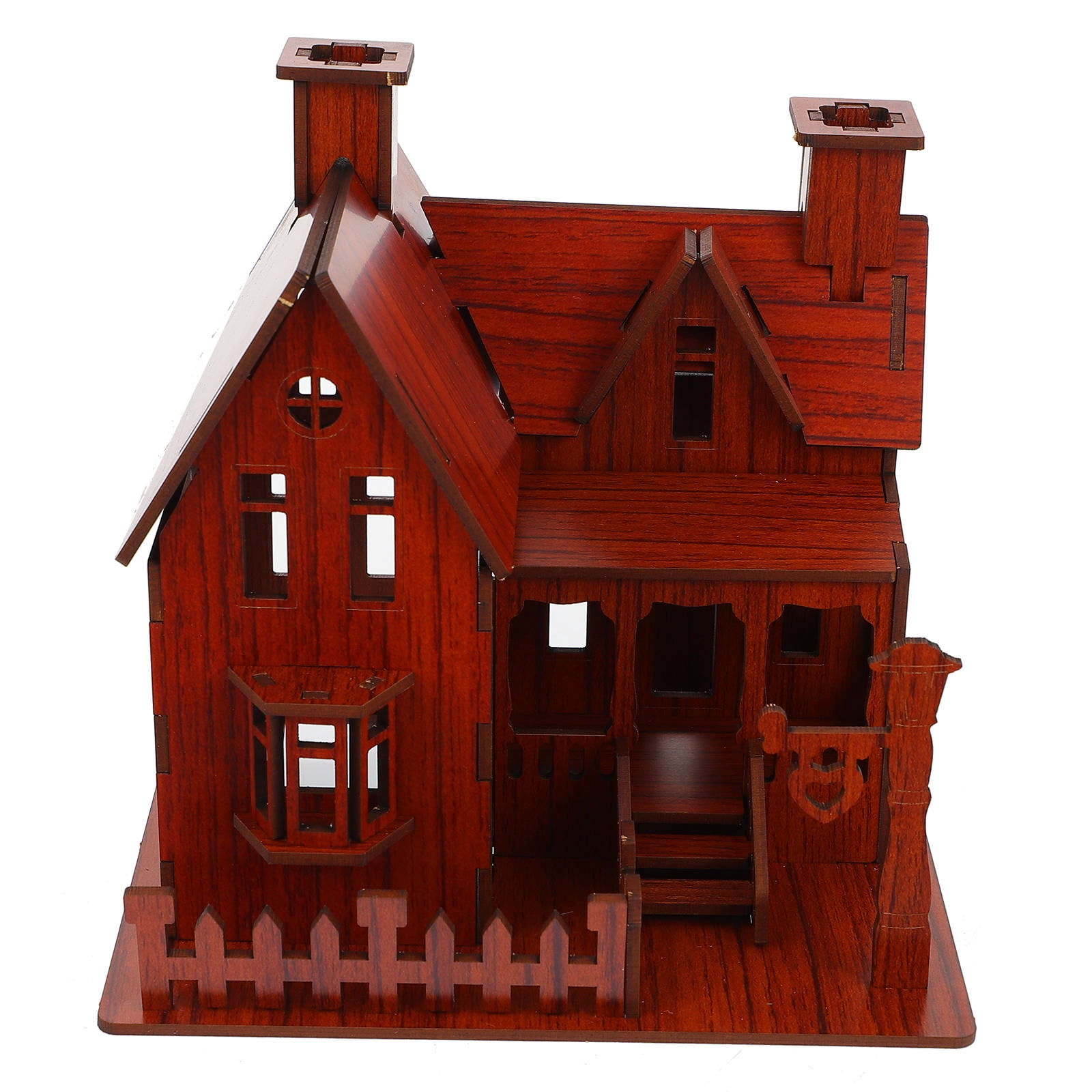 Masteelf Wooden House Model Puzzle Toy for Kids Easy Assembly Safe ...