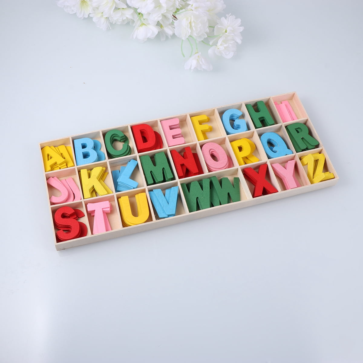 Masteelf Wooden Letter Toys English Alphabet Imagination Development ...
