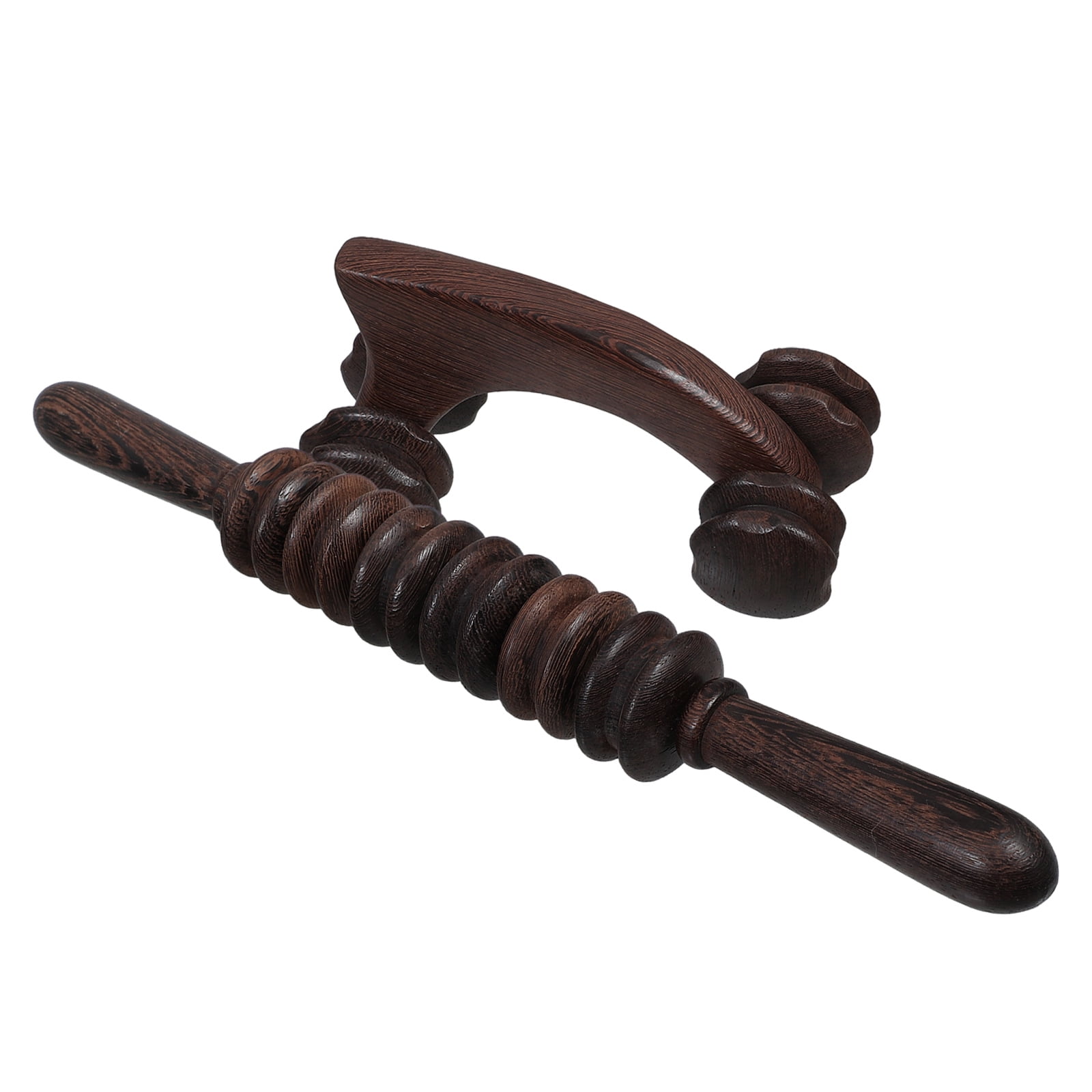 Masteelf 2-Piece Wooden Massage Roller Set for Muscle Relaxation and ...