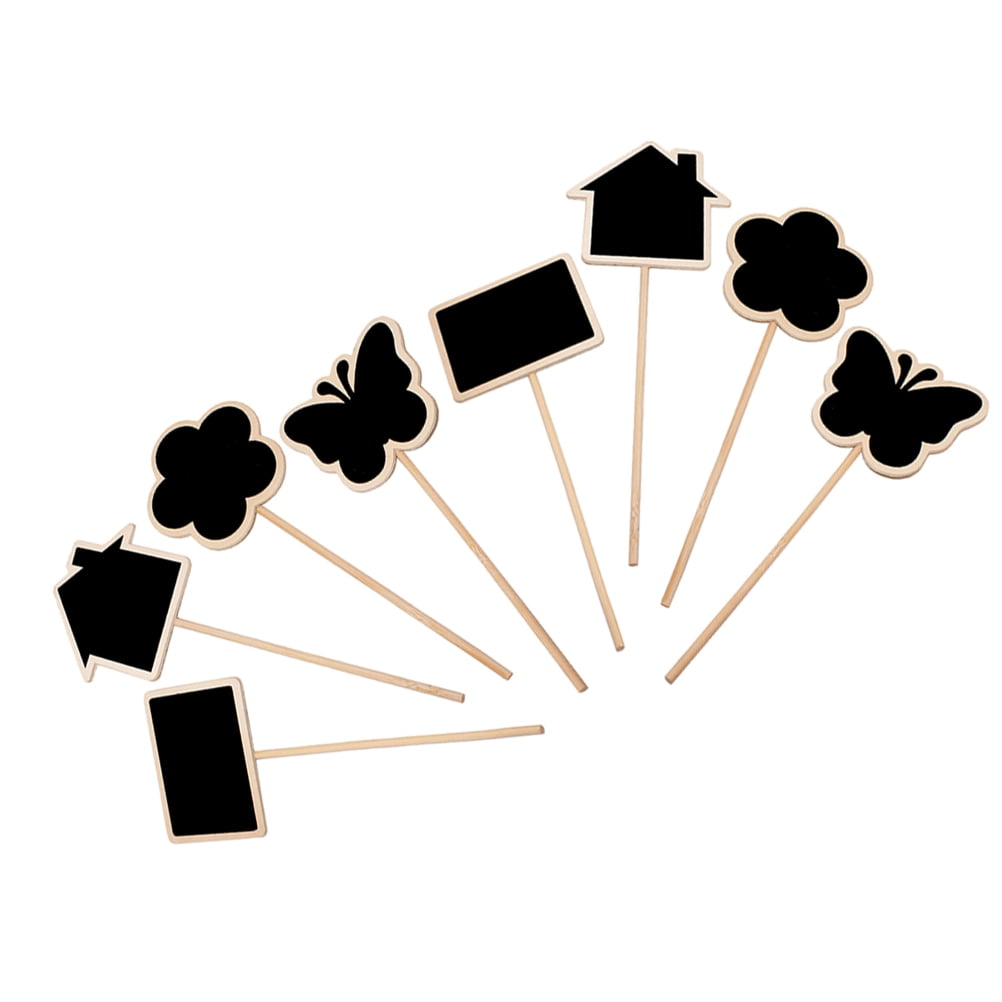 Masteelf Wooden Mini Chalkboard Toppers for Garden Use Multi Color 8 ...