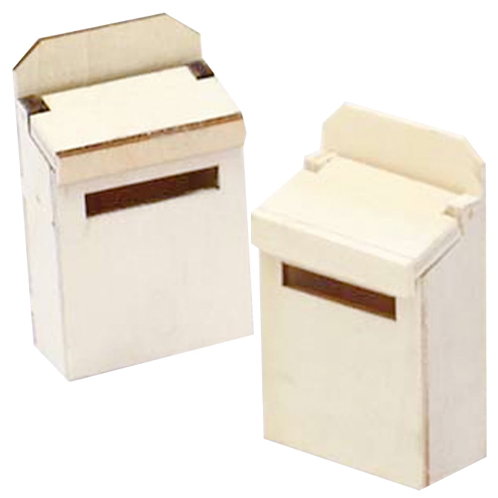Masteelf Wooden Mini Mailbox for Kids Decor Beige Color Smooth Surface ...